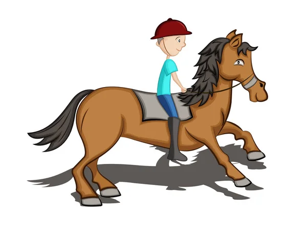 Man riding horse Vector Art Stock Images | Depositphotos