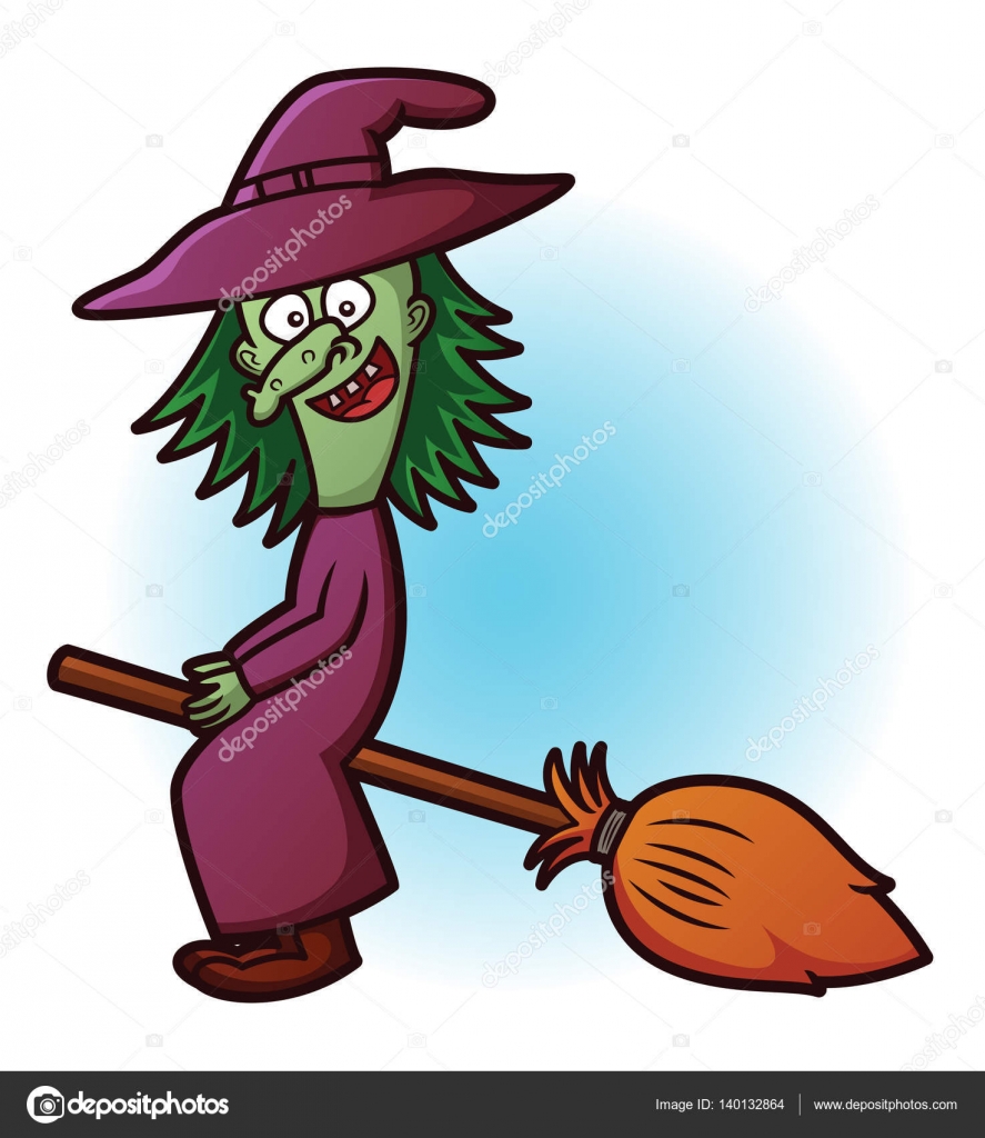 Bruja En Escoba Completa