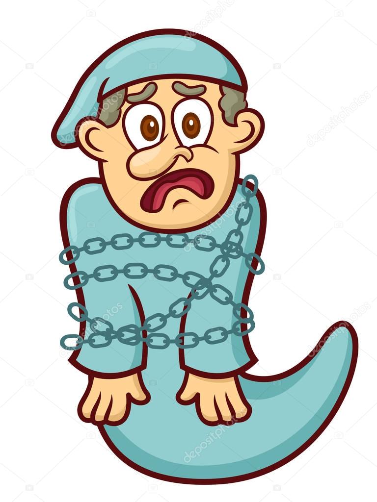 Pictures: happy scrooge | Ebenezer Scrooge Ghost Tied Chain with ...