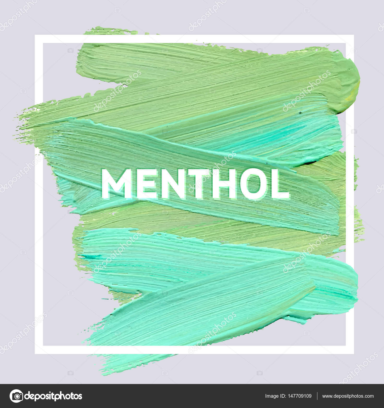 Menthol painting poster Stock Vector Image by ©Lara_Cold_2013 #147709109