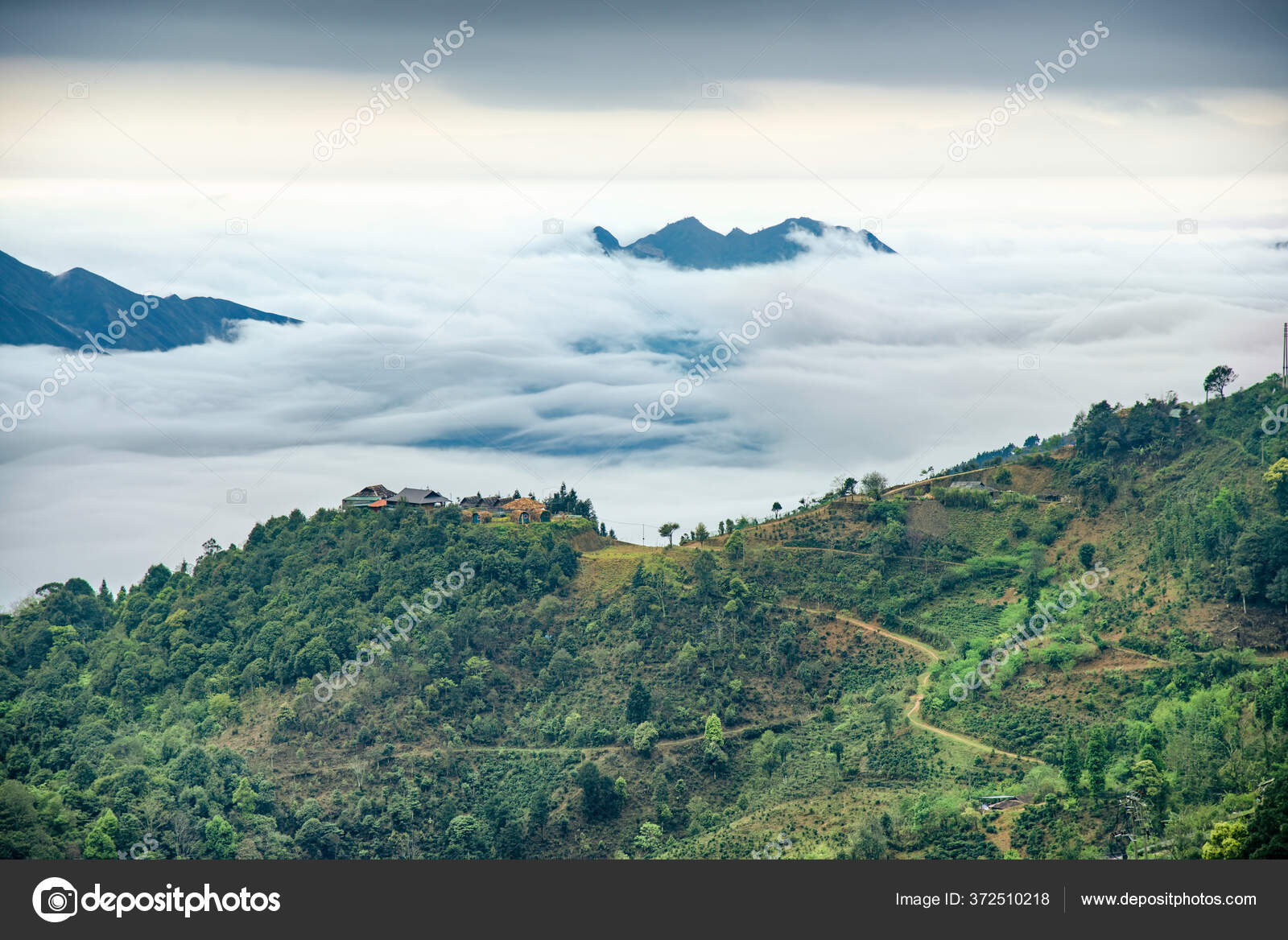Xua Famous Mountain Range Northern Vietnam All Year Mountain Rises ...