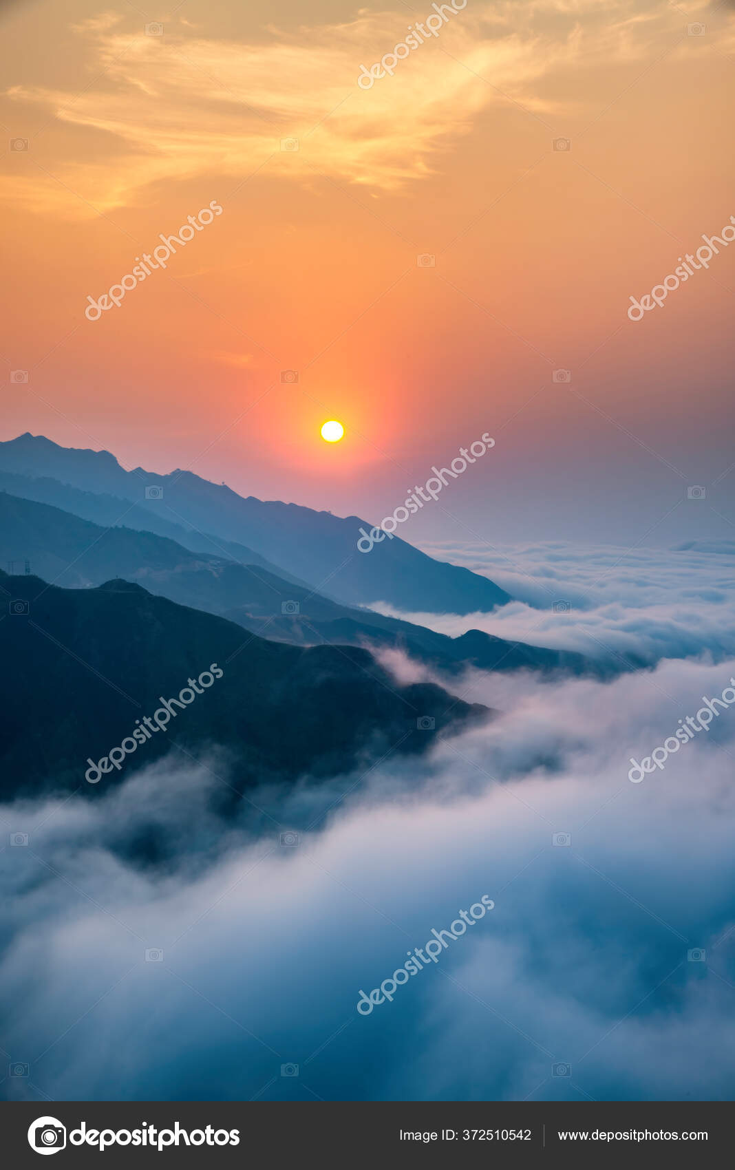 Xua Famous Mountain Range Northern Vietnam All Year Mountain Rises ...