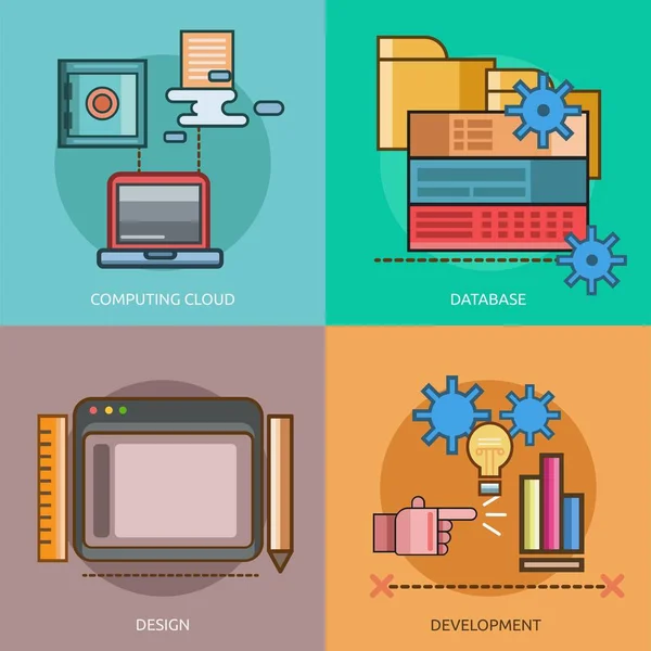 Branding, graphic and printing design icon set — Stock Vector © robuart ...