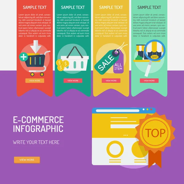 Infográfico de e commerce images vectorielles, Infográfico de e ...