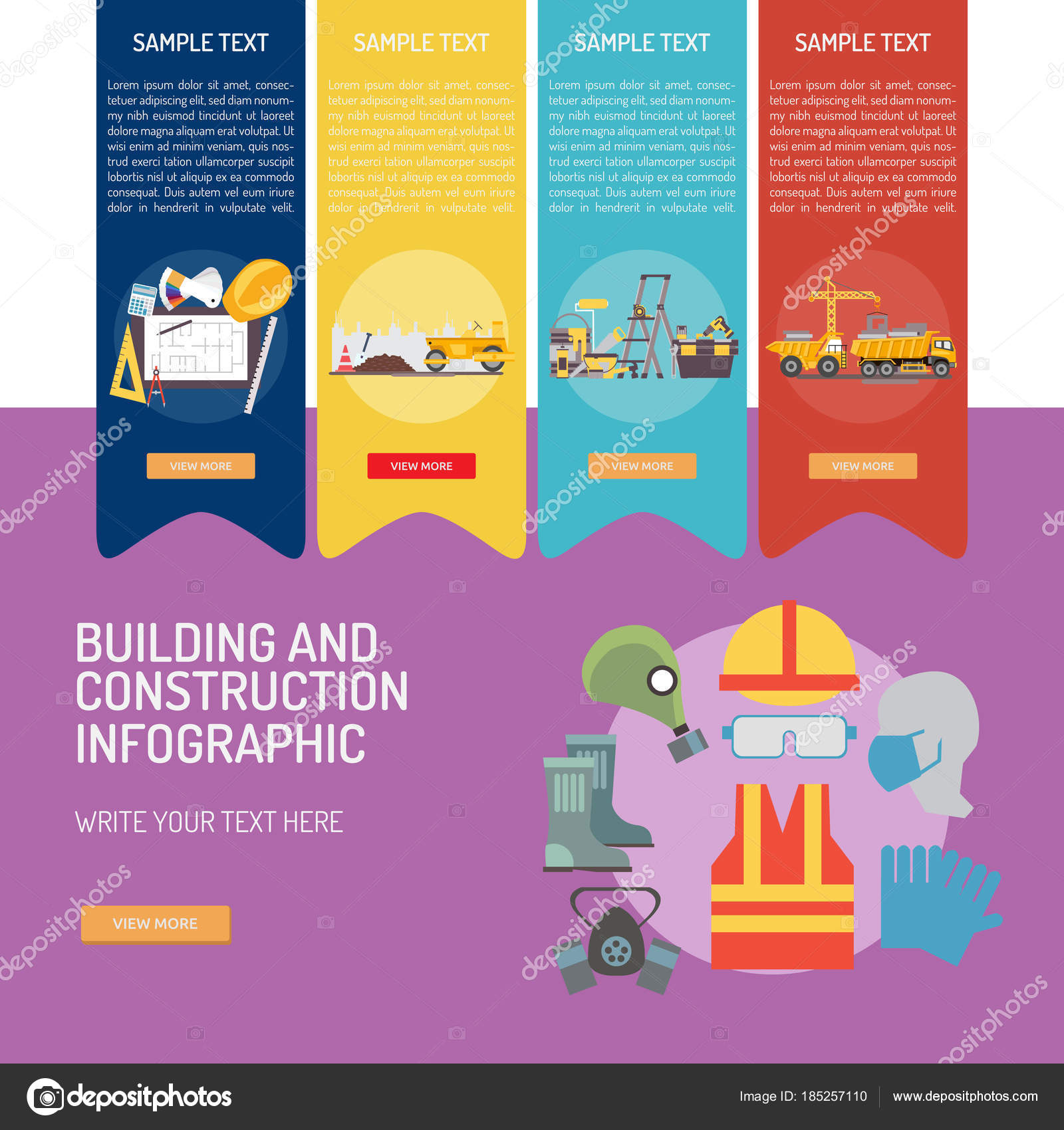 Building Construction Infographic Stock Vector Image by ©Graphiqa ...