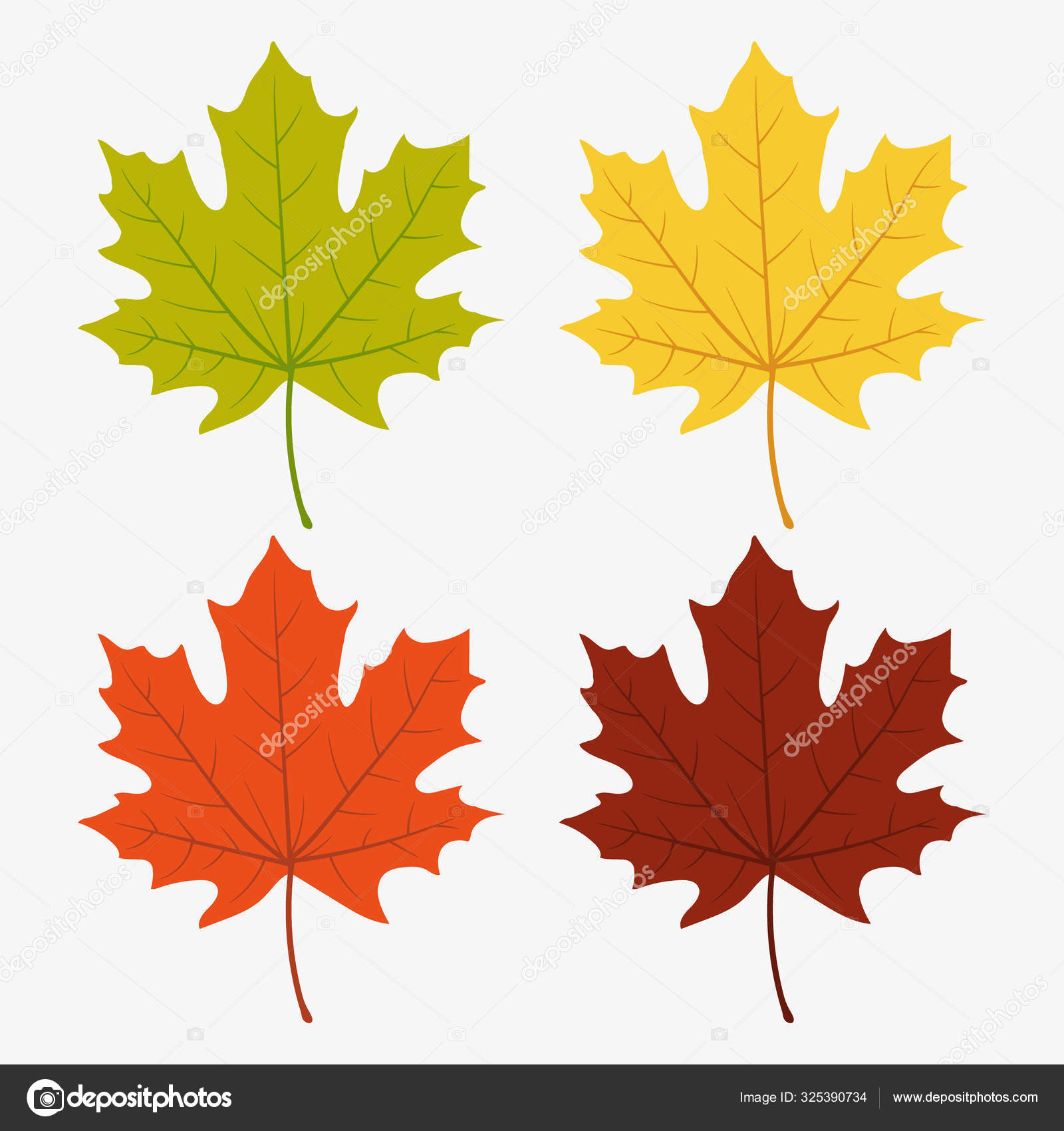 Orange Maple Leaf