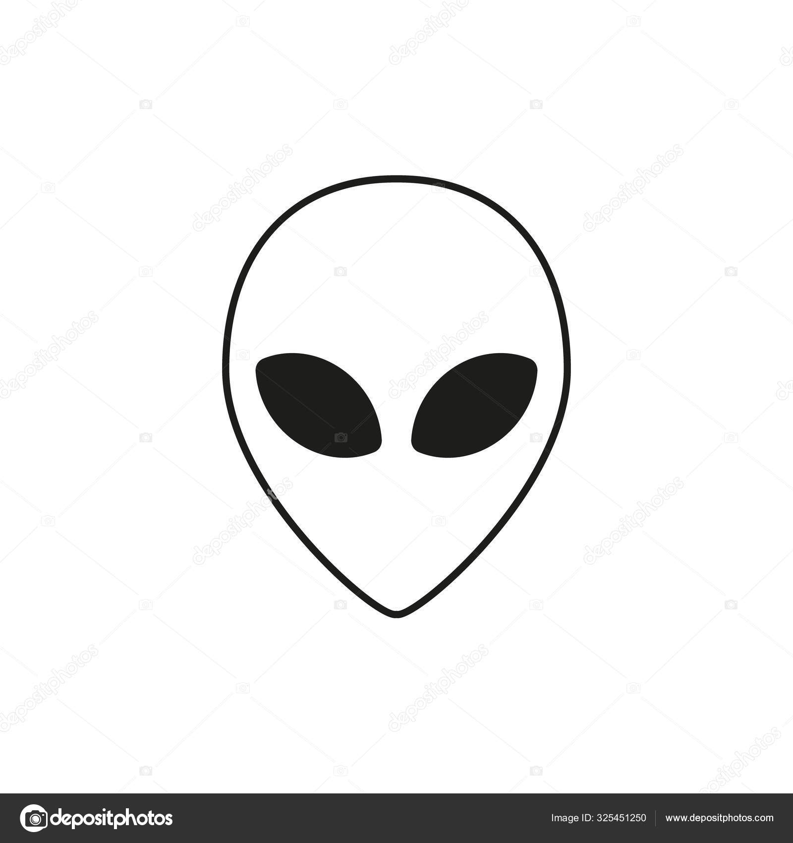Vector illustration of simple alien icon. Isolated. Stock Vector by ...