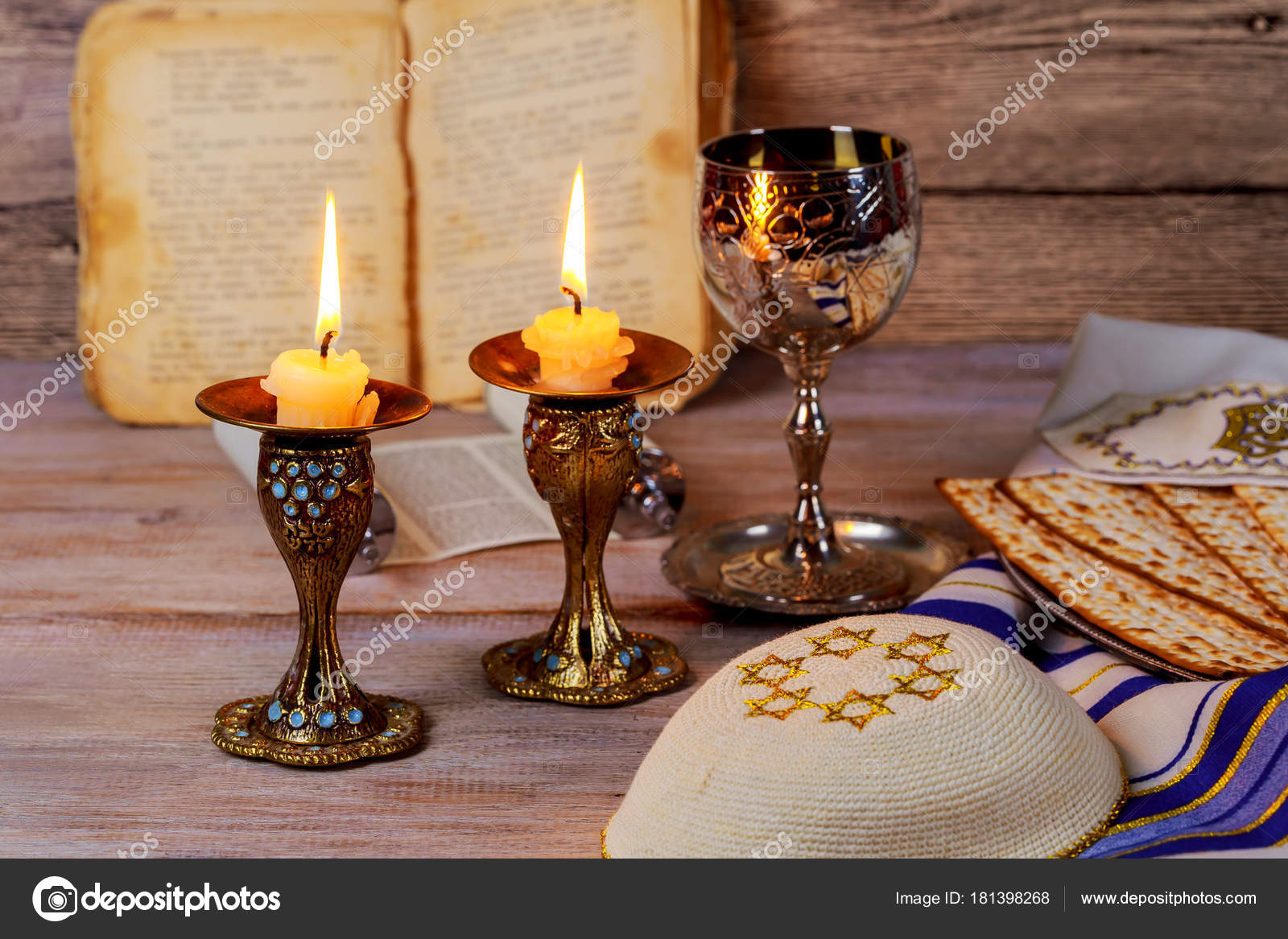 Shabbat Shalom - Traditional Jewish Sabbath ritual — Stock Photo ...