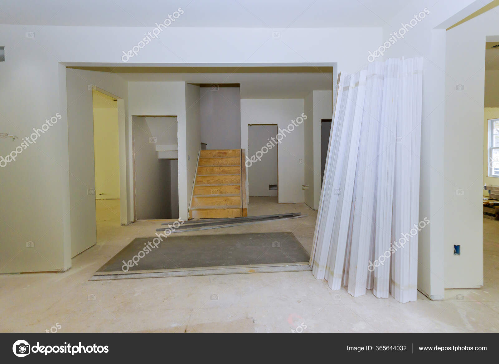 Interior Construction Housing Project Renovation Construction Materials ...