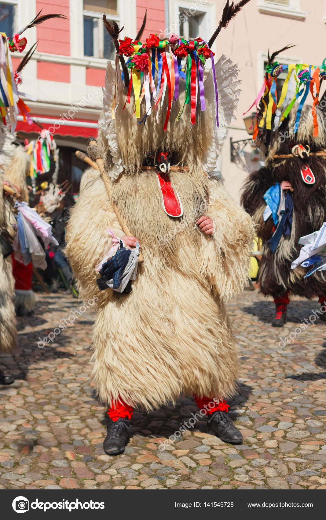 Kurent old slovene traditional carnival mask – Stock Editorial Photo ...