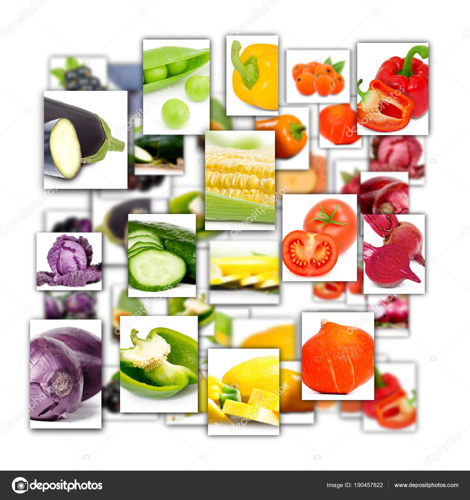 Vegetable Mix Rectangles — Stock Photo © lindavostrovska #190457822