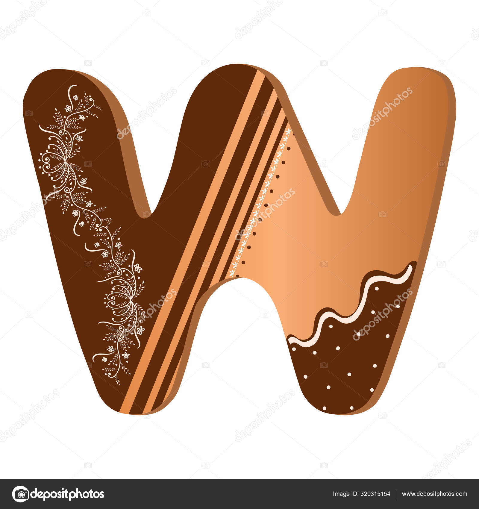 Cookie Alphabet Gingerbread Letter Alphabet Ornaments Cute Letters ...