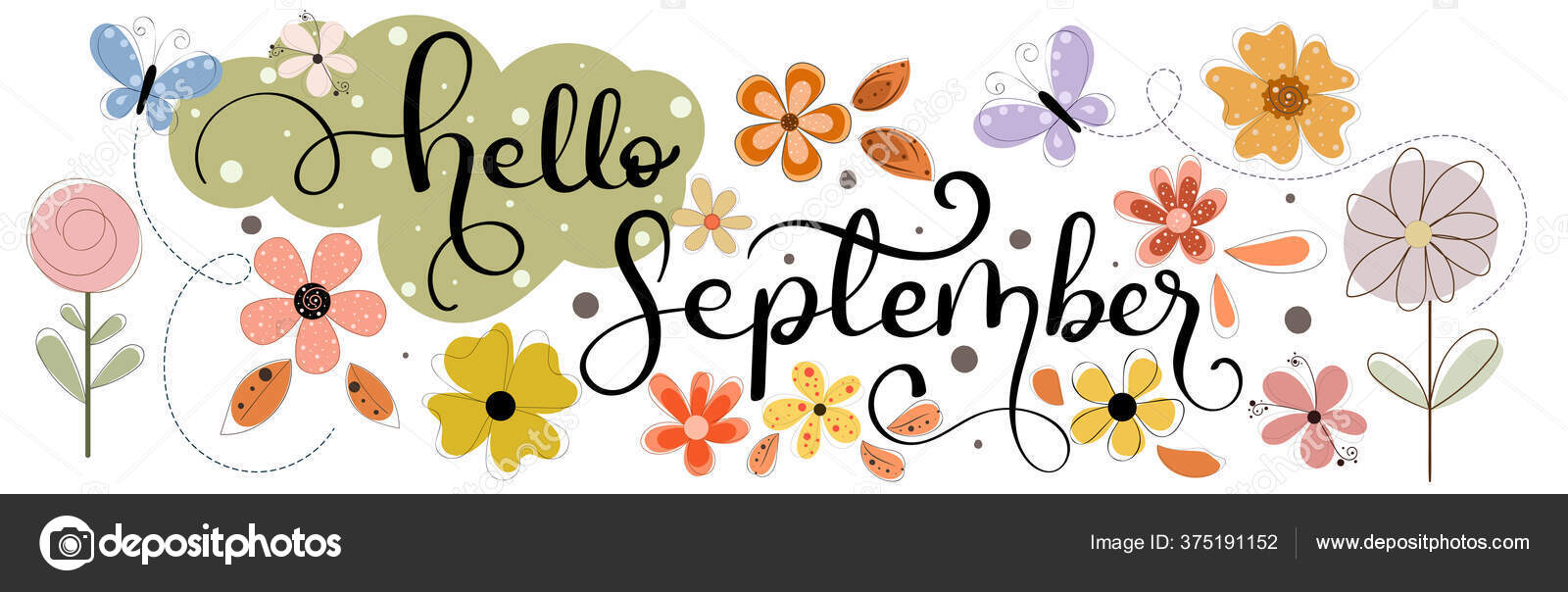 September Flower Clipart