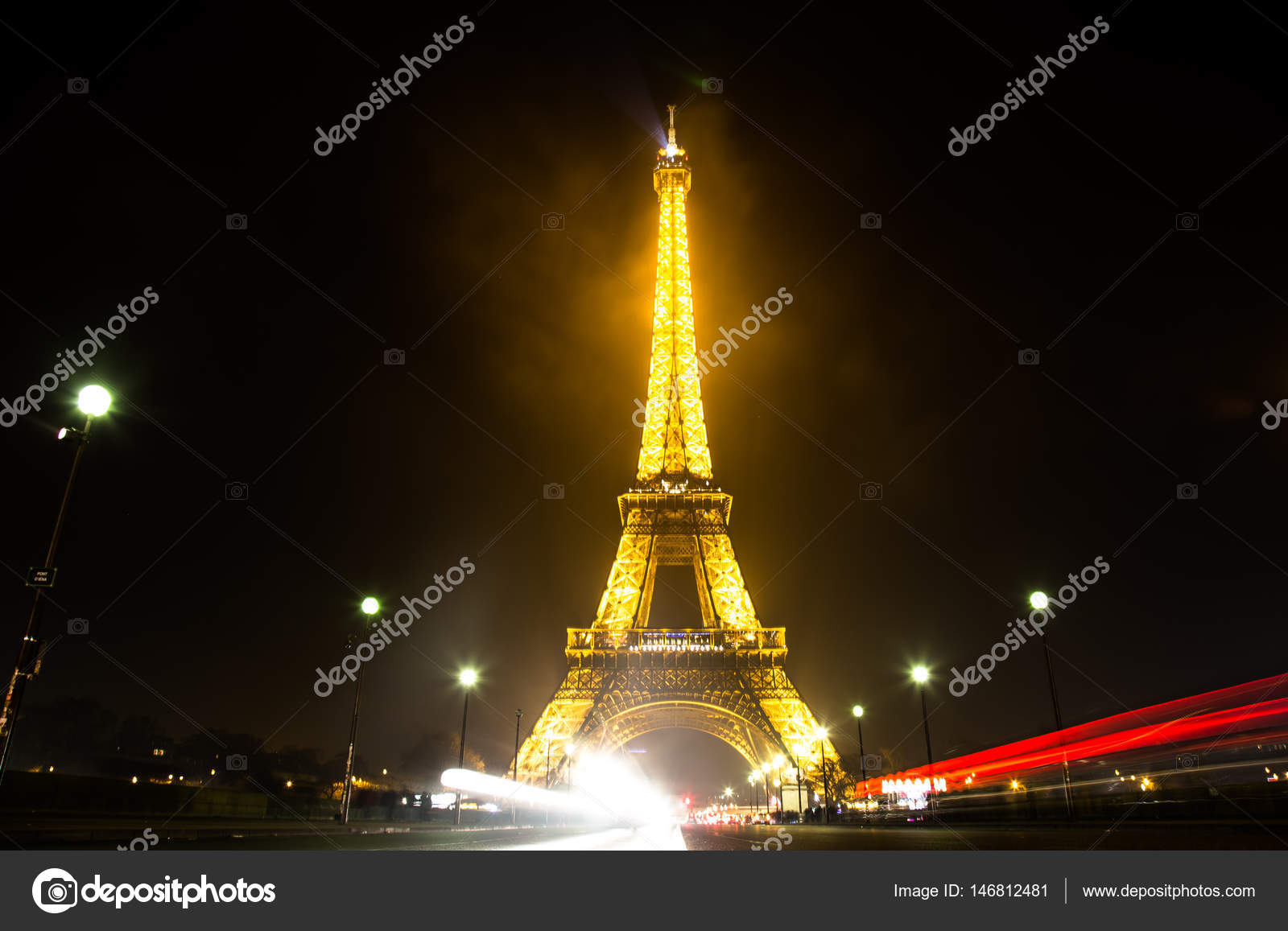 Illuminated Eiffel Tower – Stock Editorial Photo © guteksk7 #146812481 Illuminated Eiffel Tower – Stock Editorial Photo © guteksk7 #146812481