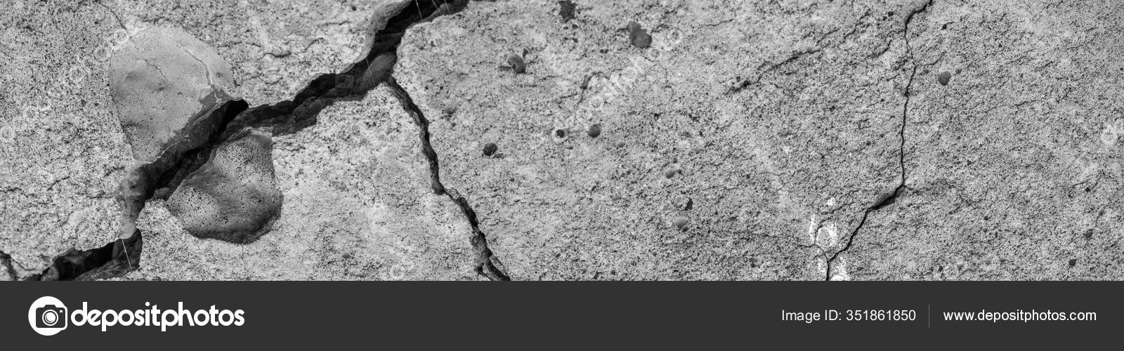 High Resolution Old Concrete Cement Cracks Natural Destruction Time ...