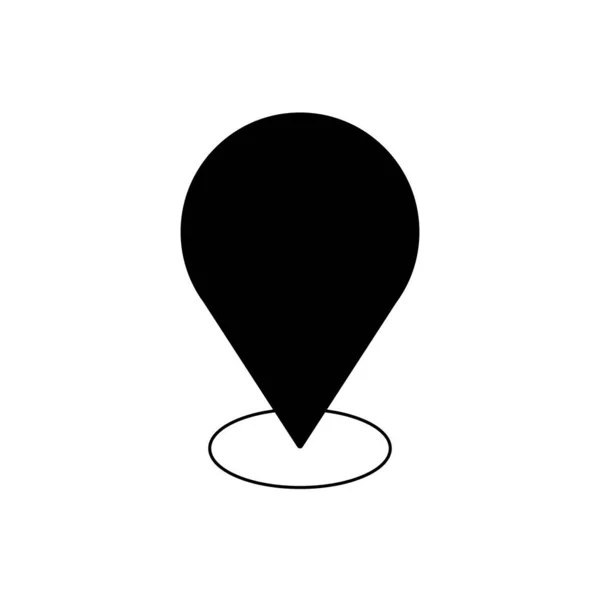 3d geo tag outline icon. Symbol, logo illustration for mobile concept ...