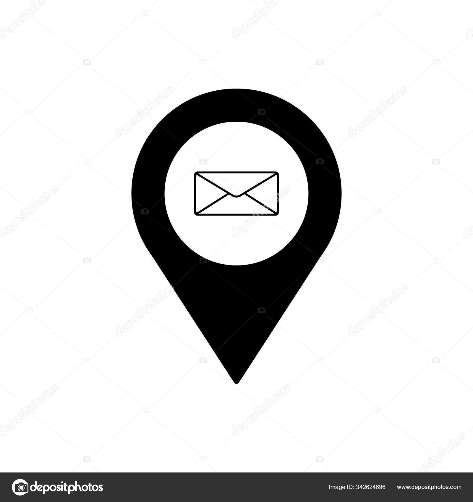 Post office or mail outline icon. Symbol, logo illustration for mobile ...