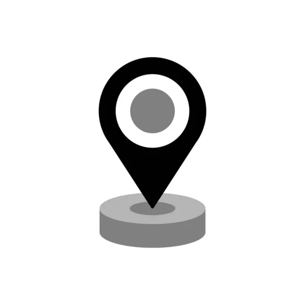 3d geo tag outline icon. Symbol, logo illustration for mobile concept ...