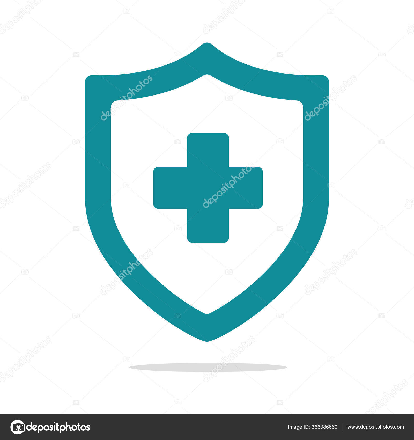 Shield Sign Medical Concepts Protection Germs Corona Virus Stock Vector ...