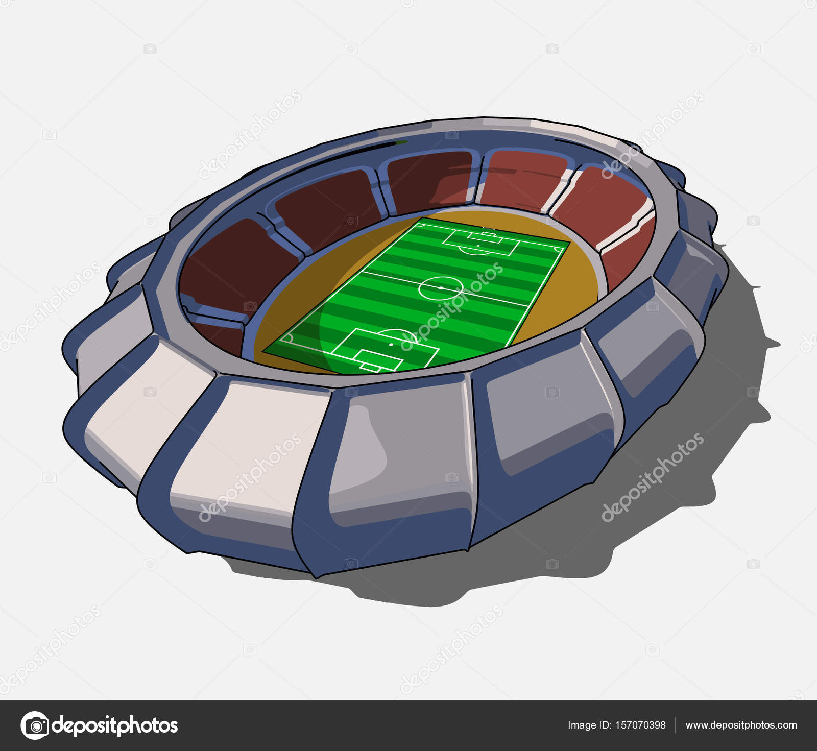 Estadio de fútbol Vector Vector de stock por ©gorbovoi81 157070398