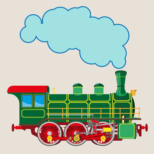 Bright cartoon steam locomotive Stock Vector Image by ©gorbovoi81 ...