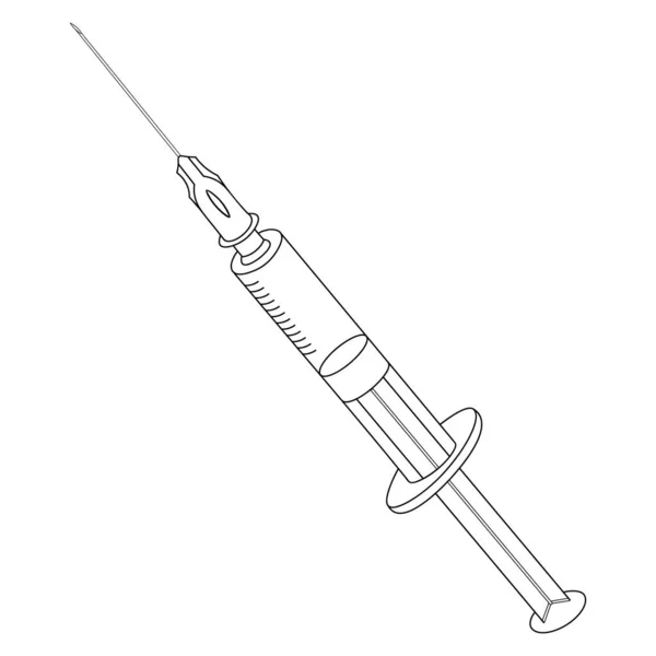 Syringe Coloring Page