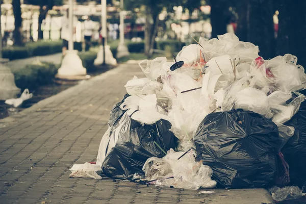 pile of garbage in old sad tone - Stock Image - Everypixel