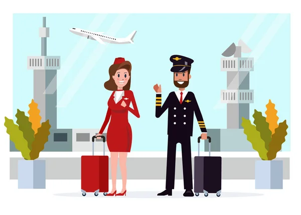 Flight crew Vector Images | Depositphotos