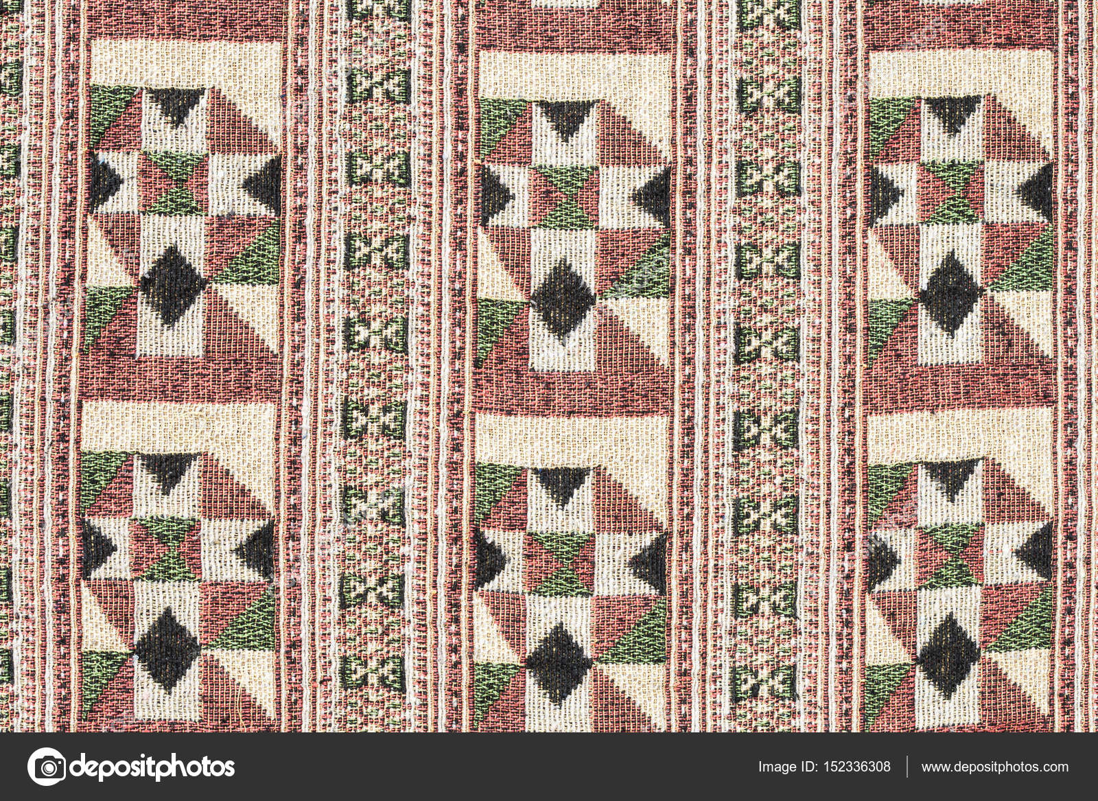 Folk traditional fabric pattern background — Stock Photo © amnarj20066 ...