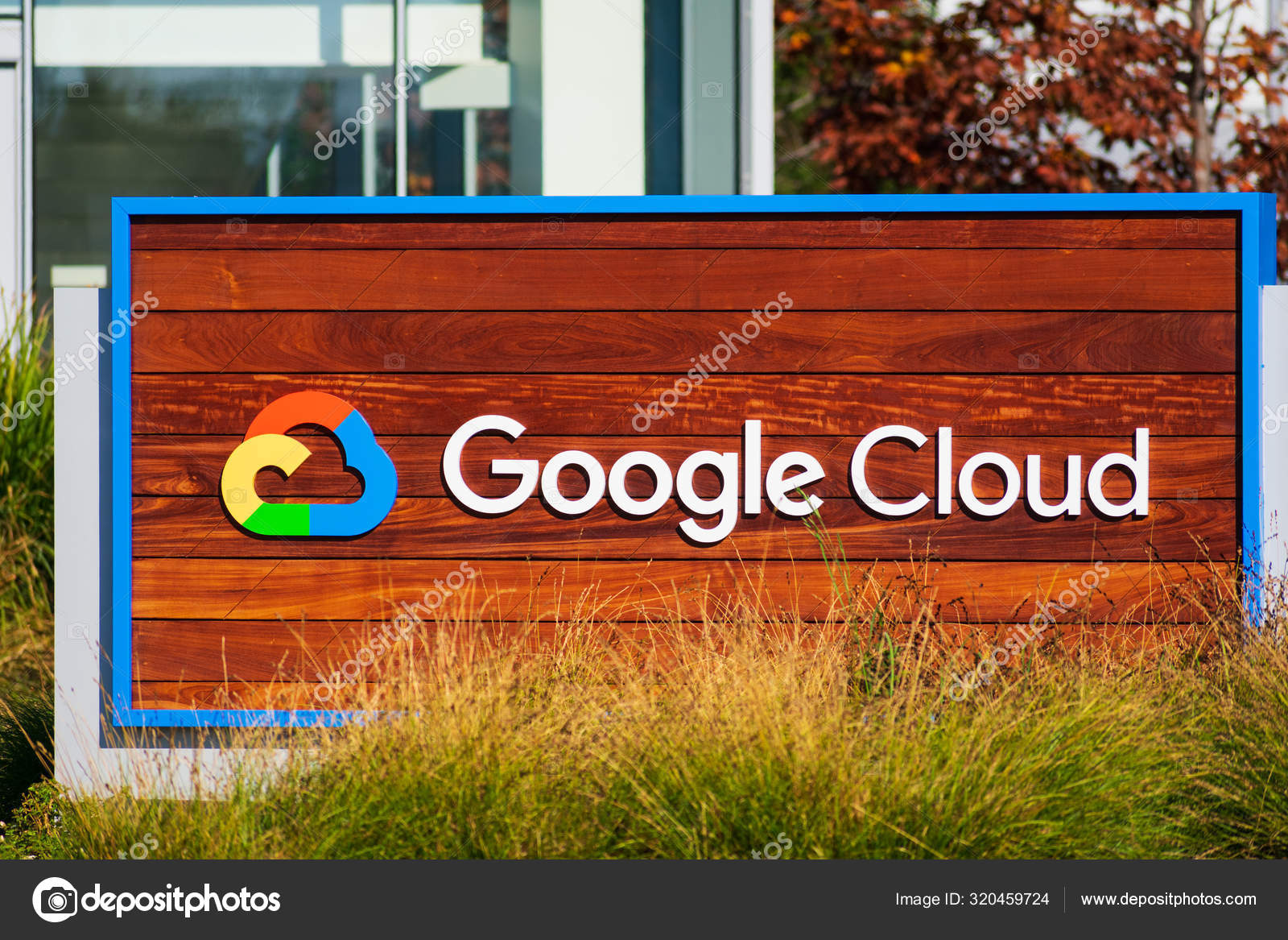 Google Cloud sign is displayed at Google campus in Silicon Valley ...