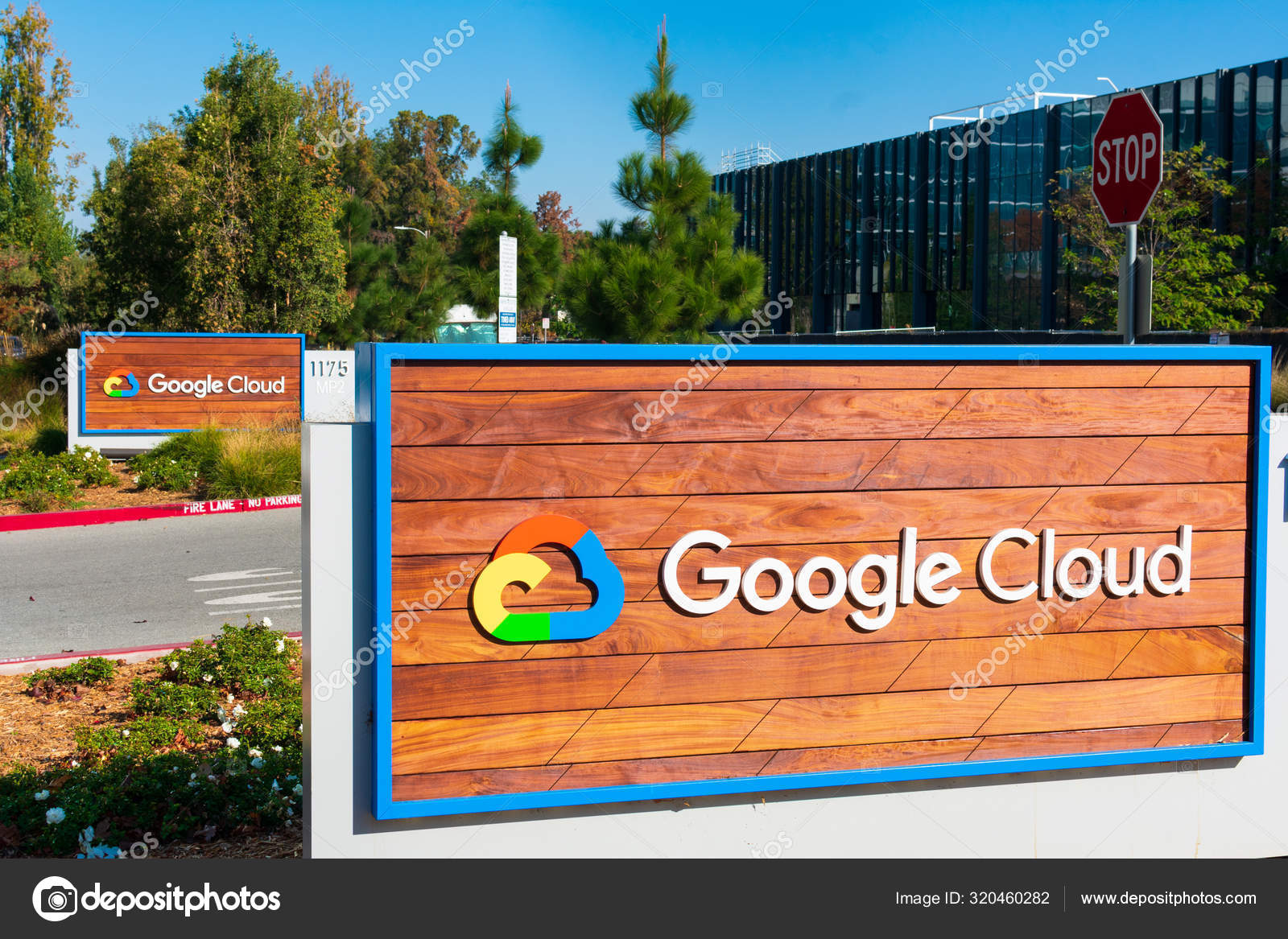 Google Cloud sign is displayed at Google campus in Silicon Valley ...