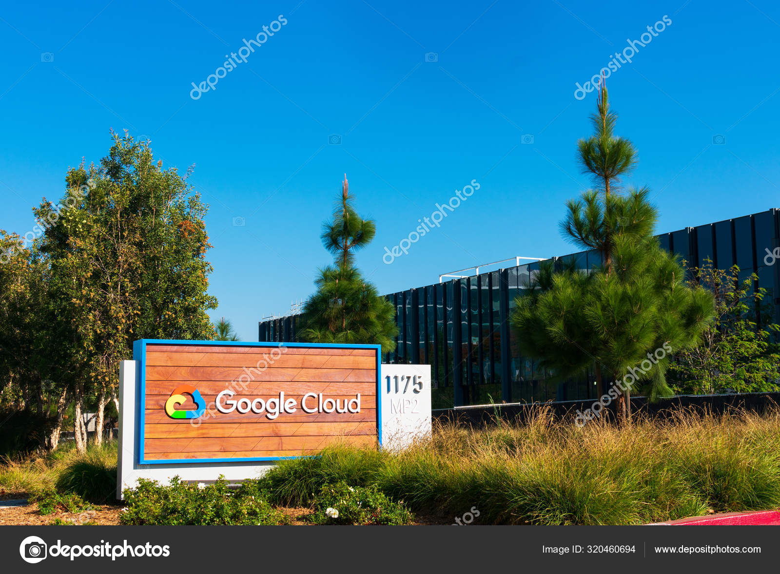 Google Cloud sign is displayed at Google campus in Silicon Valley ...