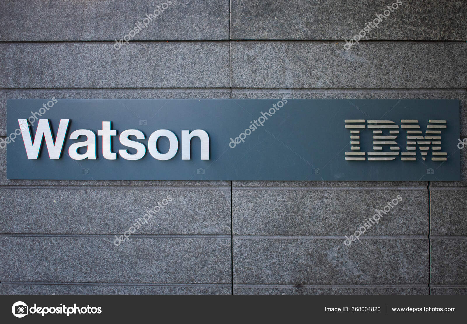 Ibm Watson Sign Ibm Watson Headquarters Office Building Soma San ...