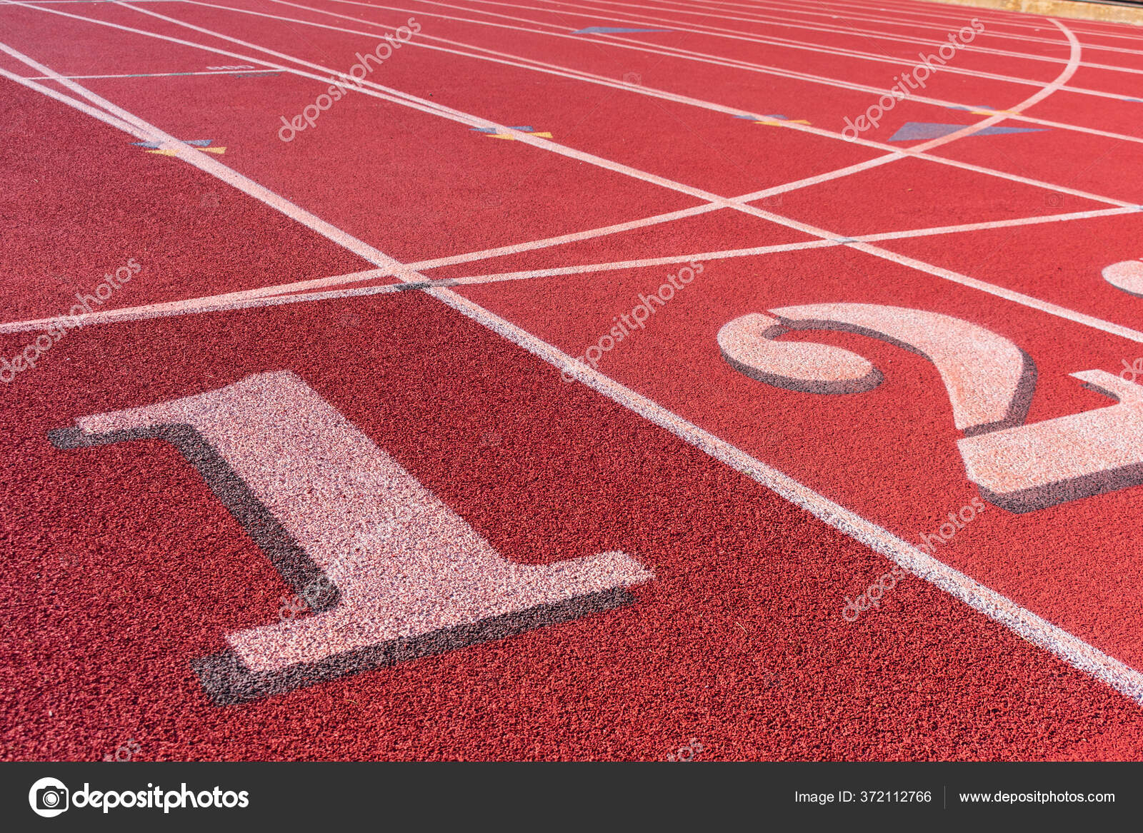 Track And Field Starting Line
