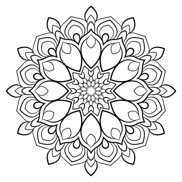 Vector simple mandala. — Stock Vector © matorinni #129096362