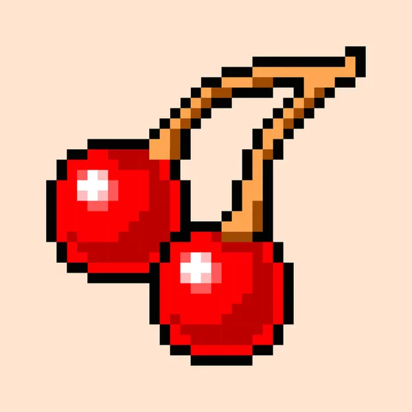 ᐈ Pixel cherry stock vectors, Royalty Free 8 bit cherry illustrations ...