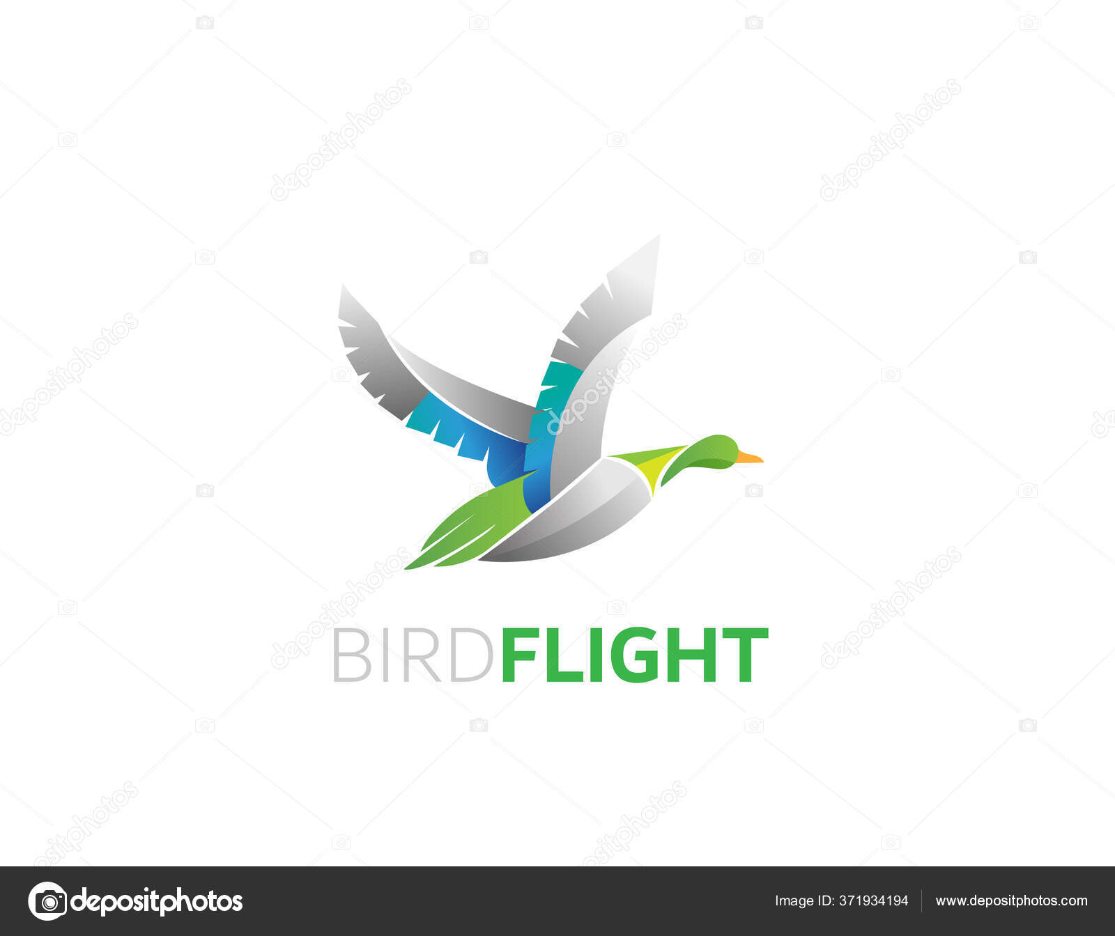 Bird Flight Logo Sign — Stock Vector © meddesigner #371934194