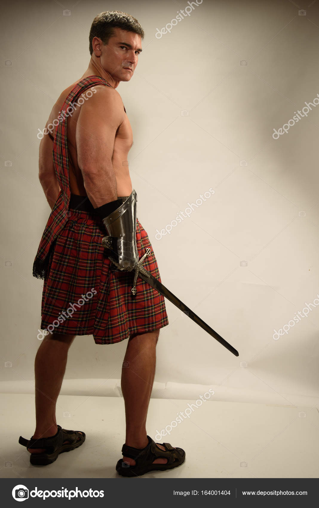 The handsome highlander awaits — Stock Photo © romancephotos #164001404