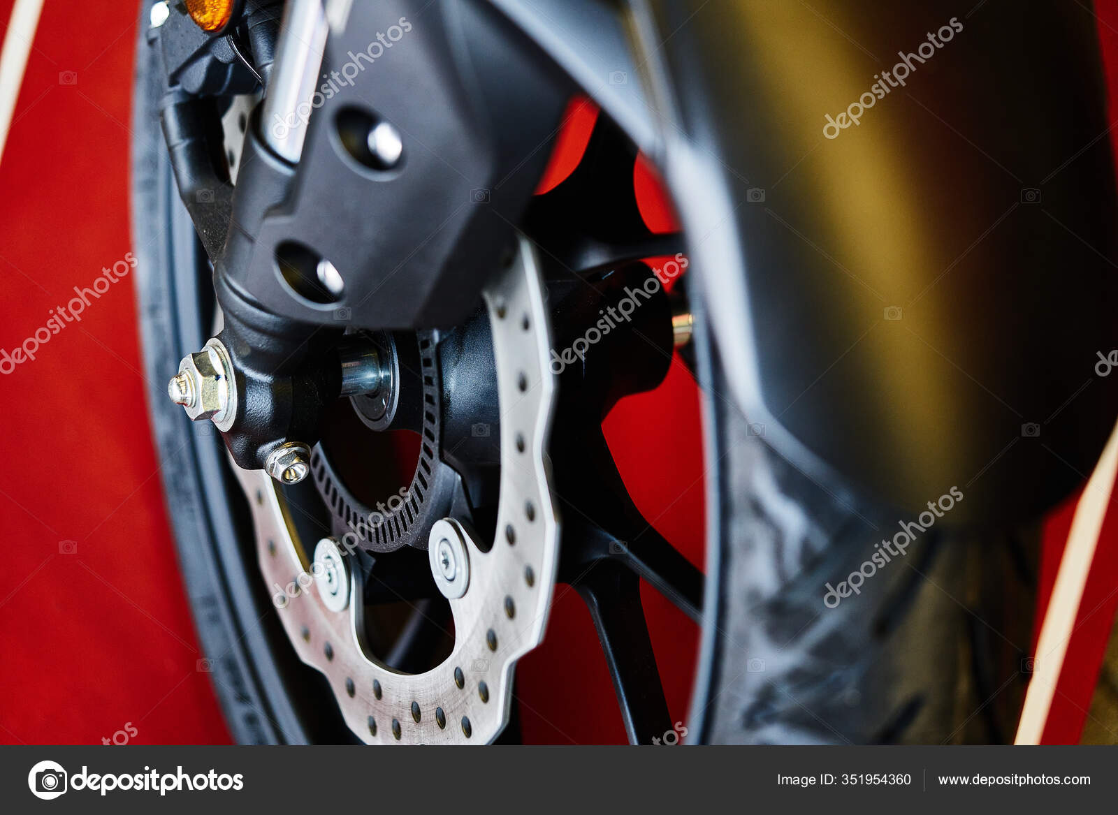 Front Tire Parked Custom Motorcycle Stock Photo by ©telas1020@gmail.com ...