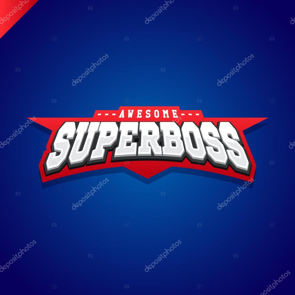 Super boss power full typography, t-shirt graphics, vectors Stock ...
