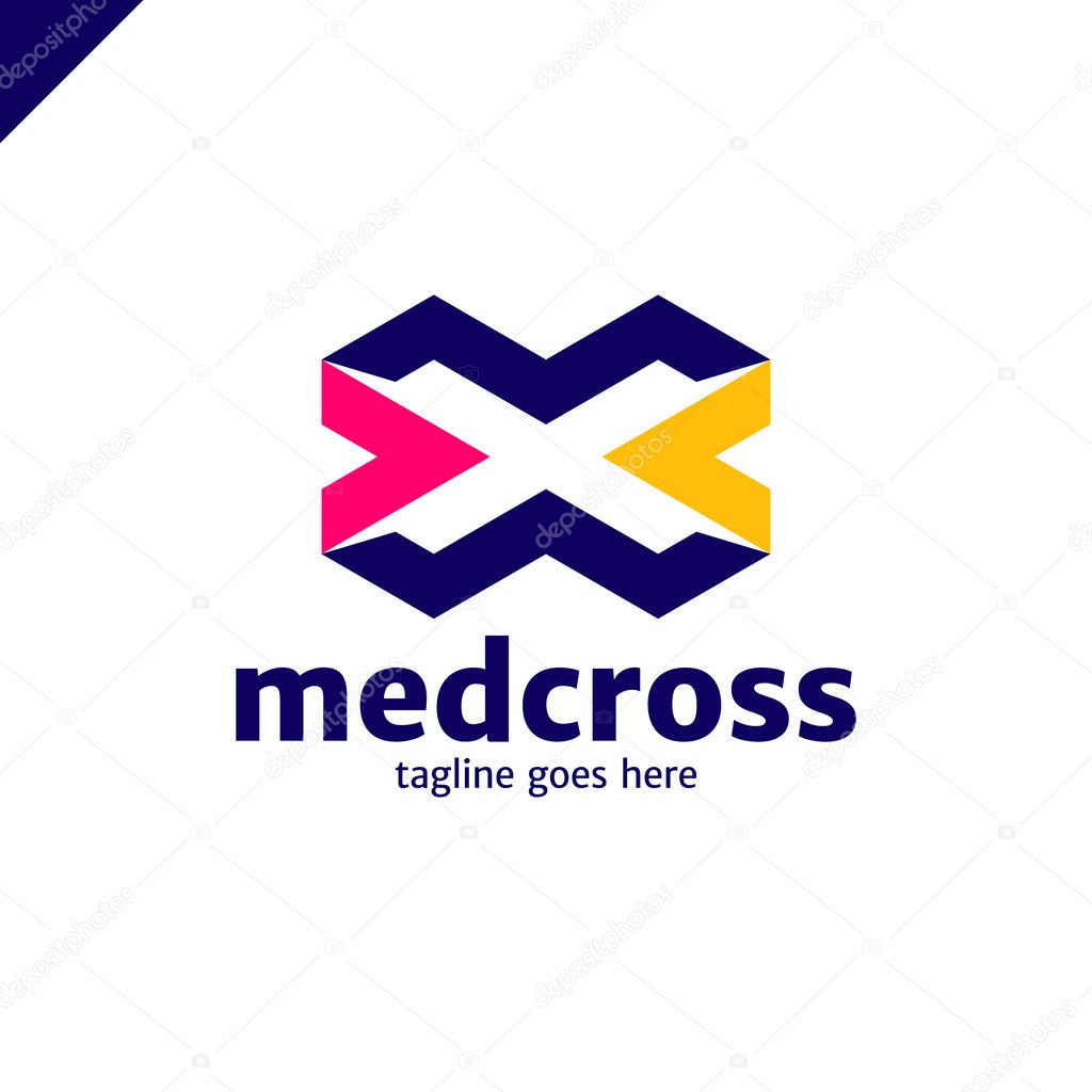Cross plus medical logo icon design template elements Stock Vector ...