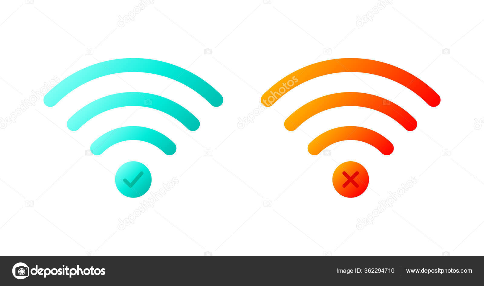 Red Wireless Symbol