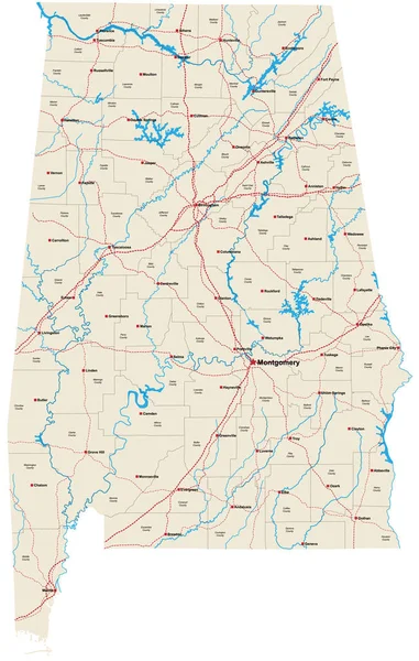 Oklahoma detailed exact detailed vector State Map with Community ...