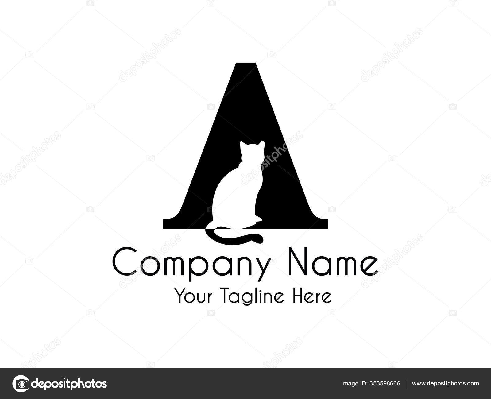 Design Alphabet Letter Cat Logo Company Business ⬇ Vector Image by ...
