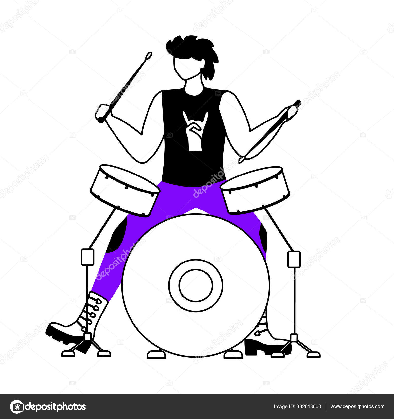 Punk Rock Band Drawings