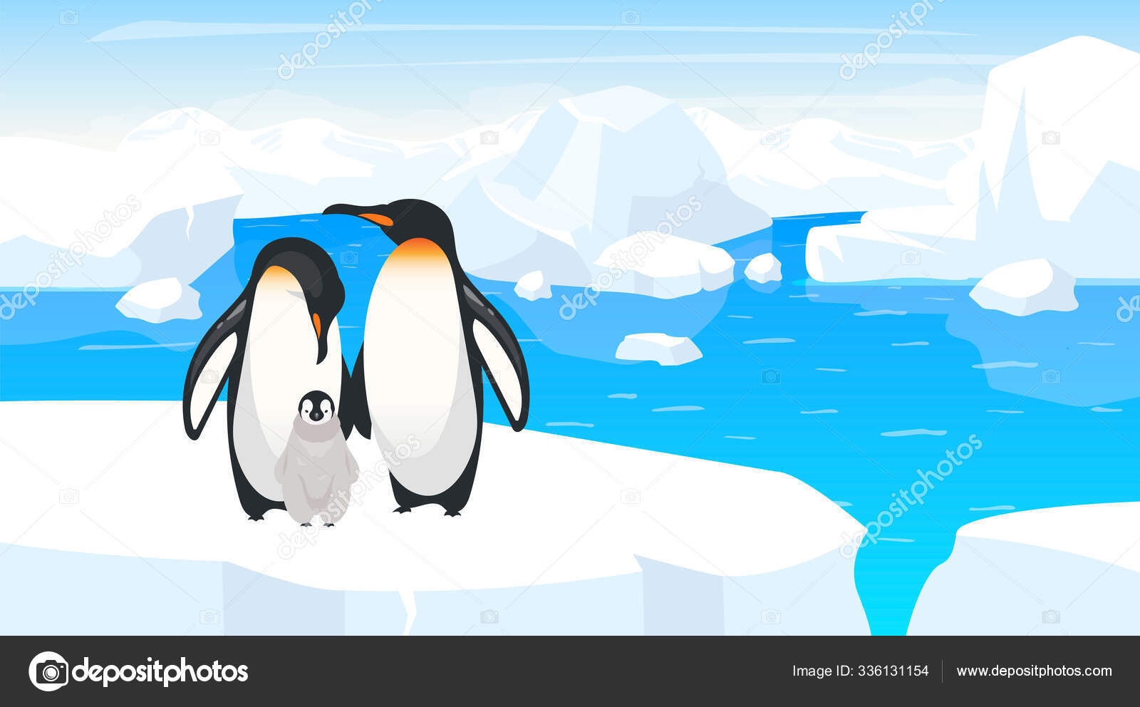 Antarctica Land Animals Clipart