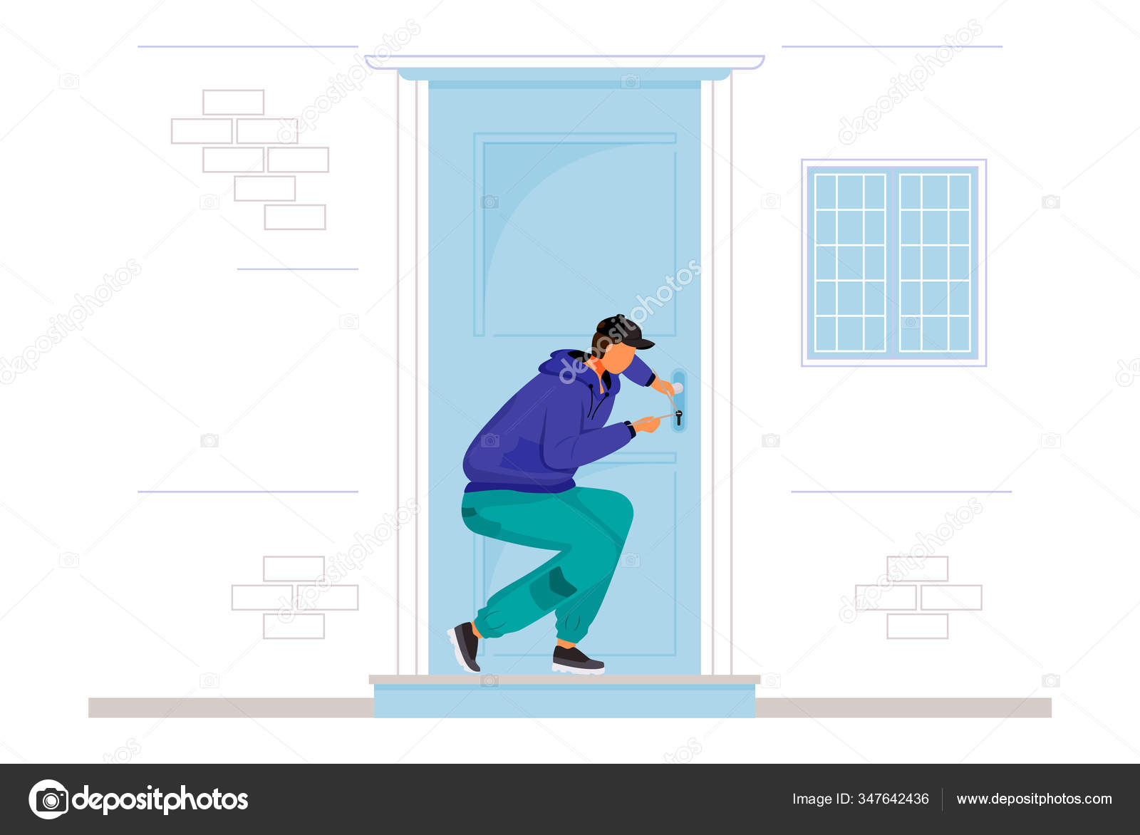 Robbed House Cartoon