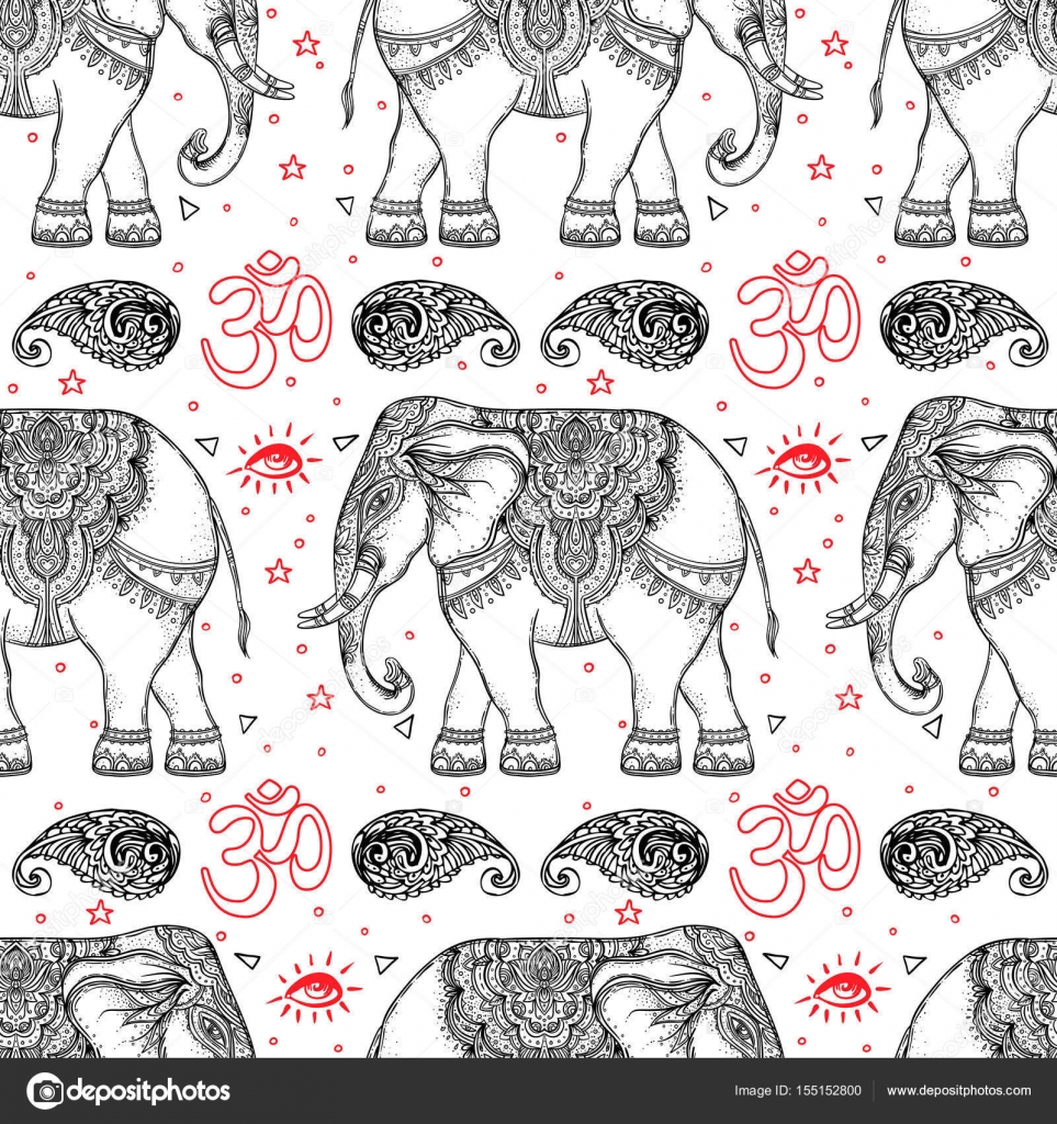Tribal Pattern Elephant