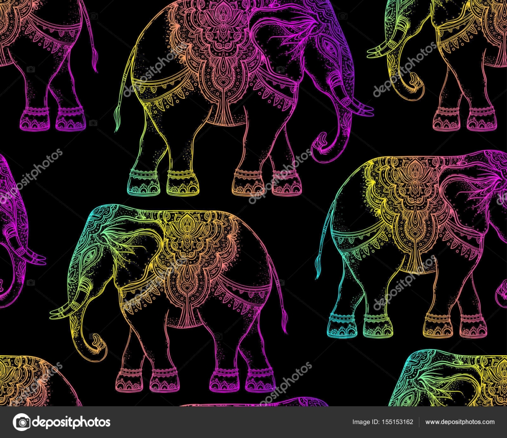 Tribal Print Elephant Backgrounds
