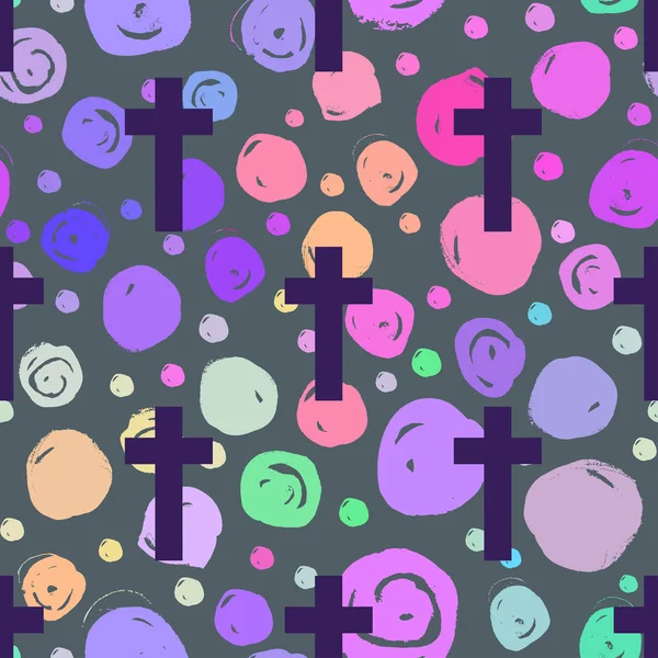 Vanilla cross. Glamour Halloween background in neon pastel color Stock ...